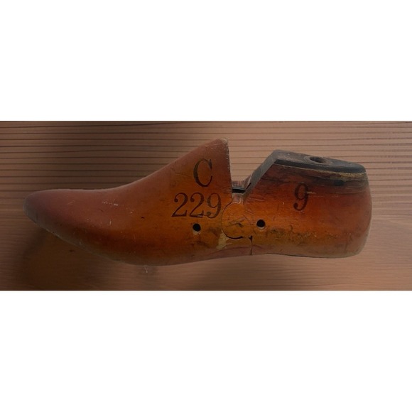 Shoes | Vintage Woodwright 1957 Wooden Shoe Form Cobbler Mold Shaper ...